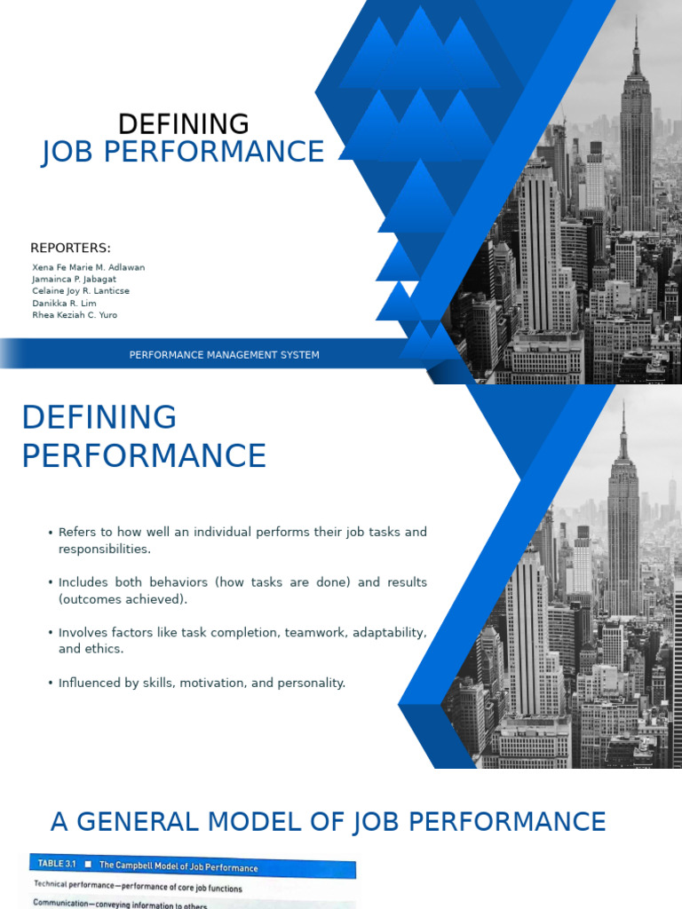Chapter 3 Defining Job Performance | PDF