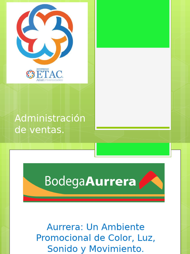 Administración de Ventas. AURRERA.-1 | PDF