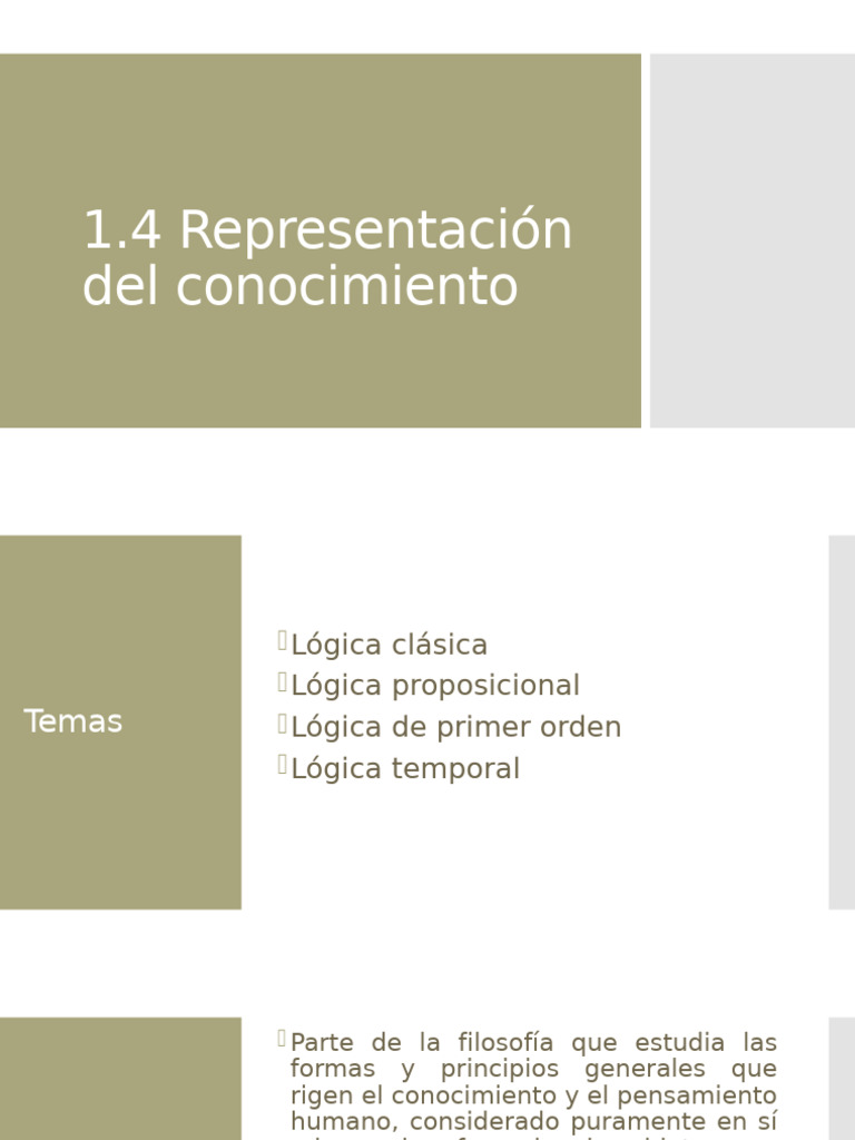 Representación Del Conocimiento | PDF