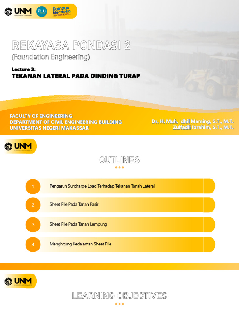3 - Tekanan Lateral Pada Dinding Turap | PDF | Structural Engineering ...