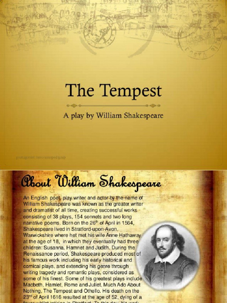 The Tempest | PDF | The Tempest | Shakespearean Comedies