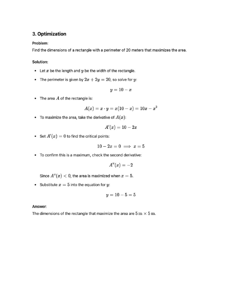 KEY Calc Q3 Optimization | PDF