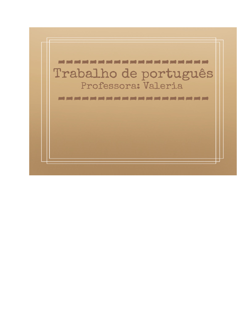 Trabalho Não Terminado | PDF