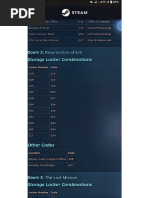 DOOM 3 - Locker & Door Codes - 115406 | PDF