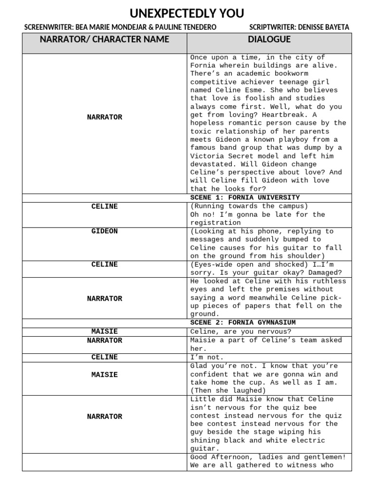 Unexpectedly You | PDF
