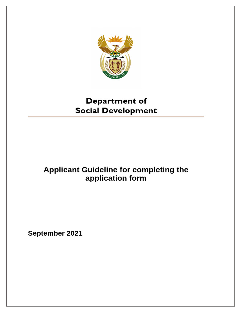 Guideline On Completing Application Form - NAT - NPO Call For Proposal ...
