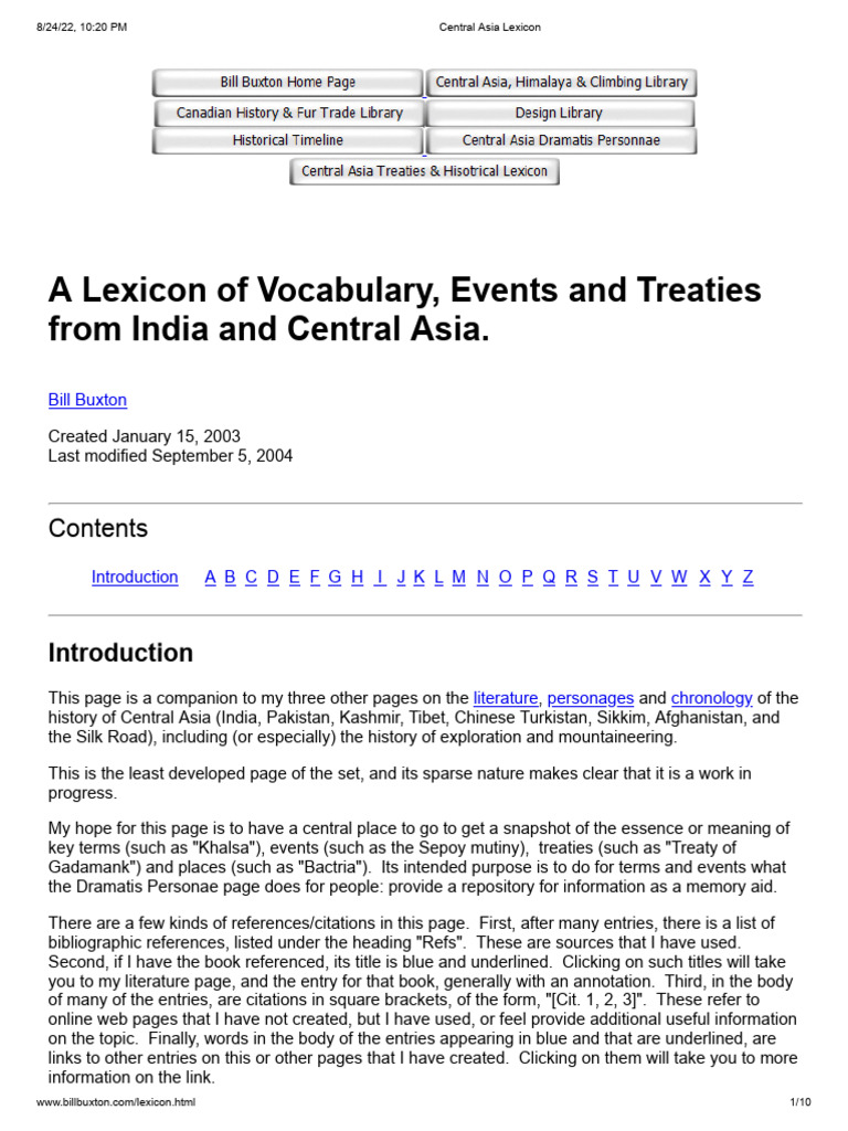 Treaties List Lexicon | PDF