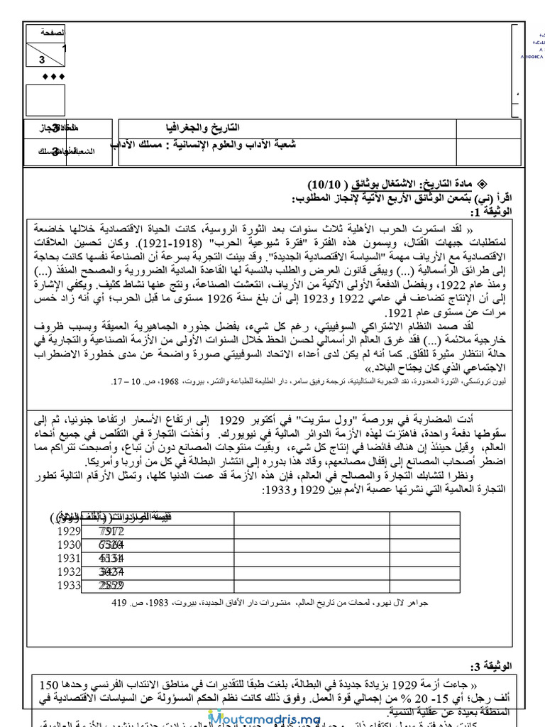 Examens Nationaux 2bac Lettres Geo 2019 Normale | PDF