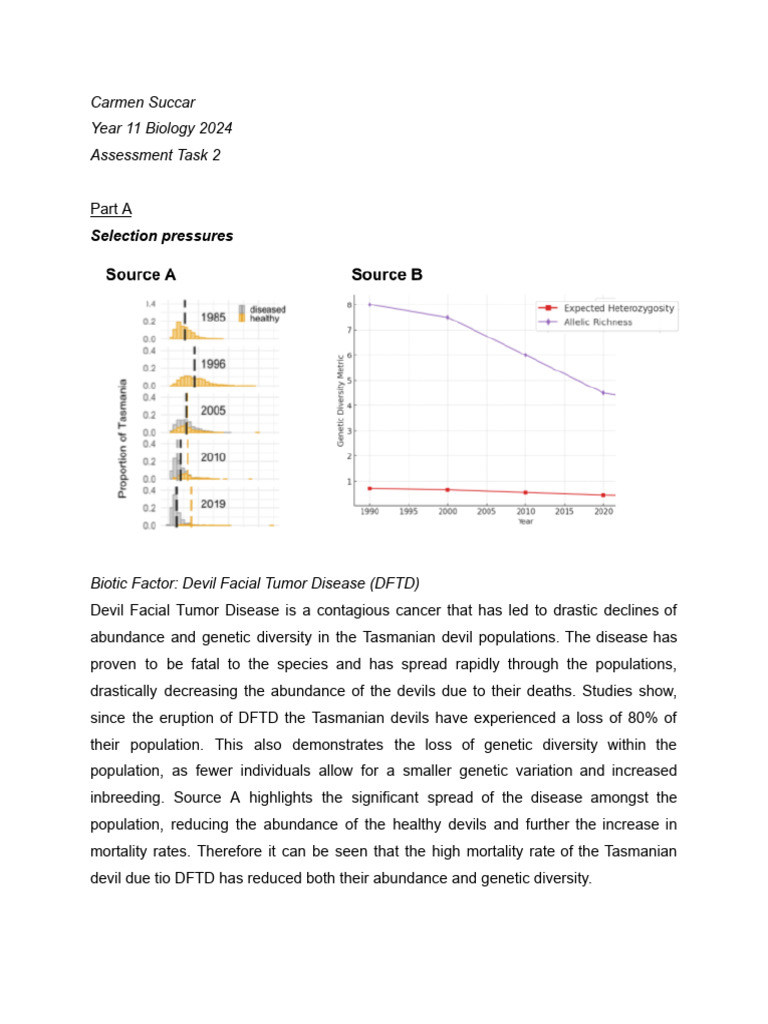 Biology Task 2 | PDF
