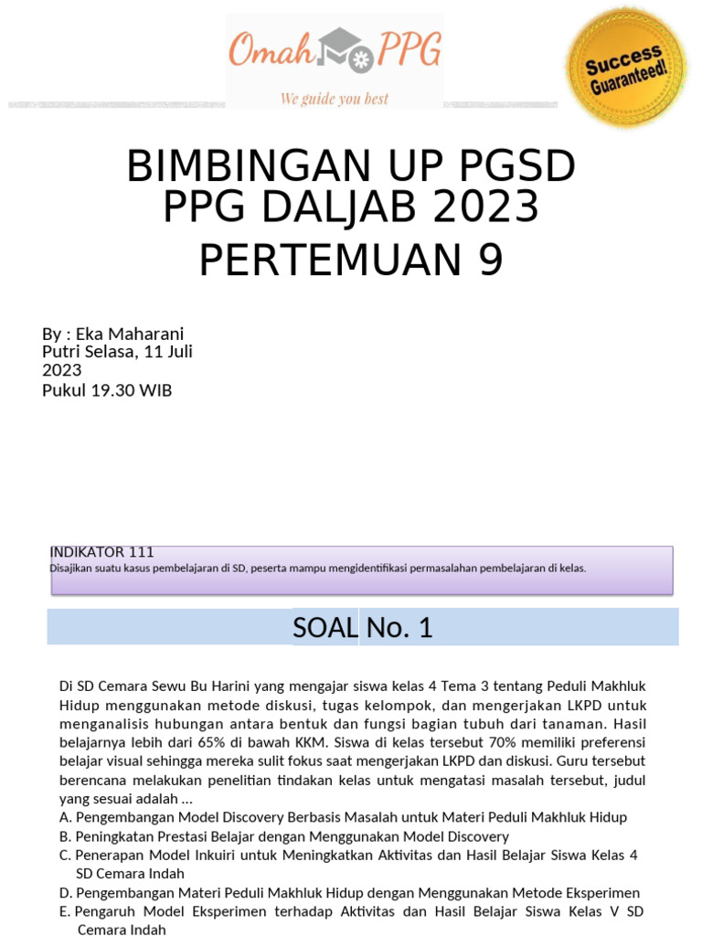 Pertemuan 9 Up - PTK | PDF