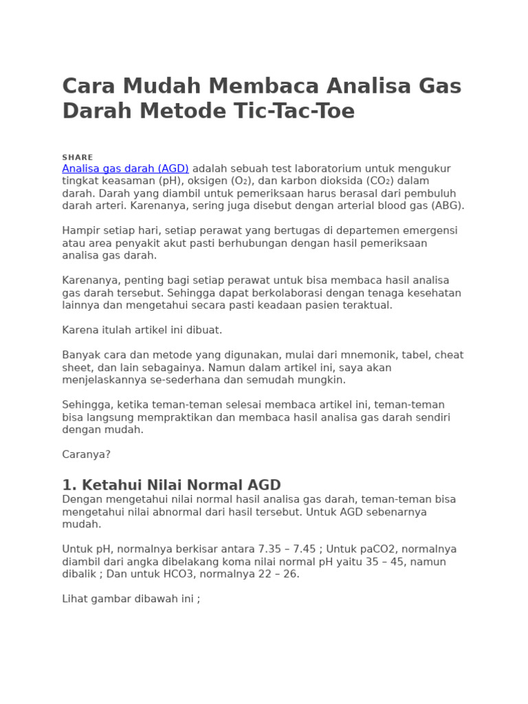 cara belajar BGA metode tic tac toe | PDF