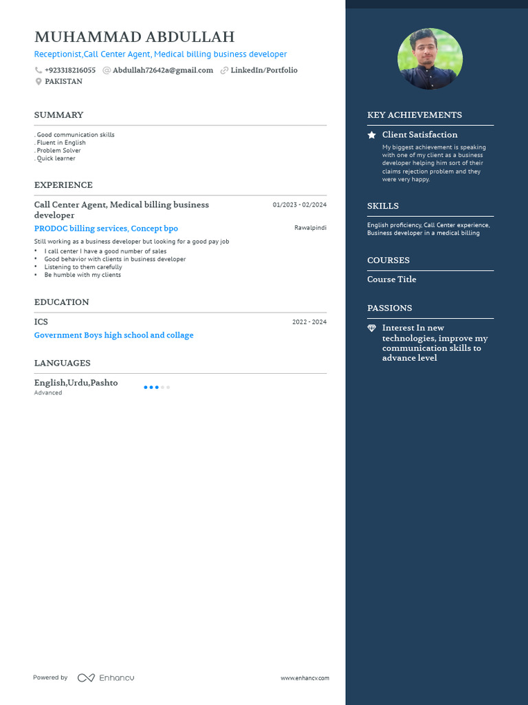 Muhammad Abdullah Resume | PDF