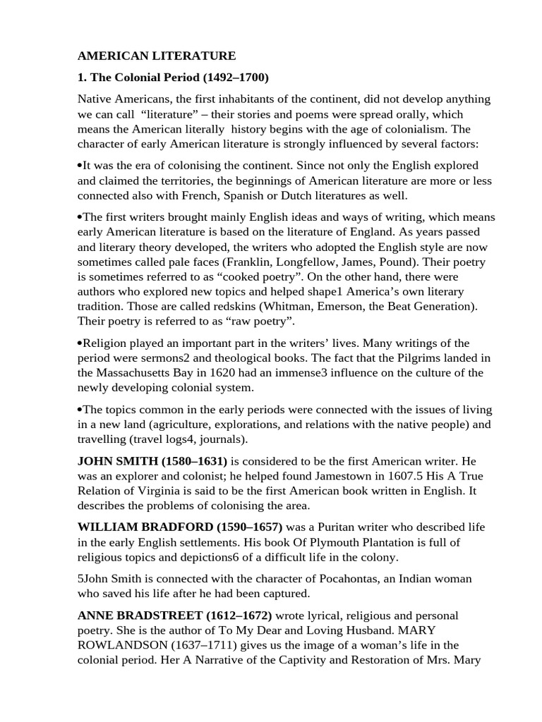 American Literature | PDF