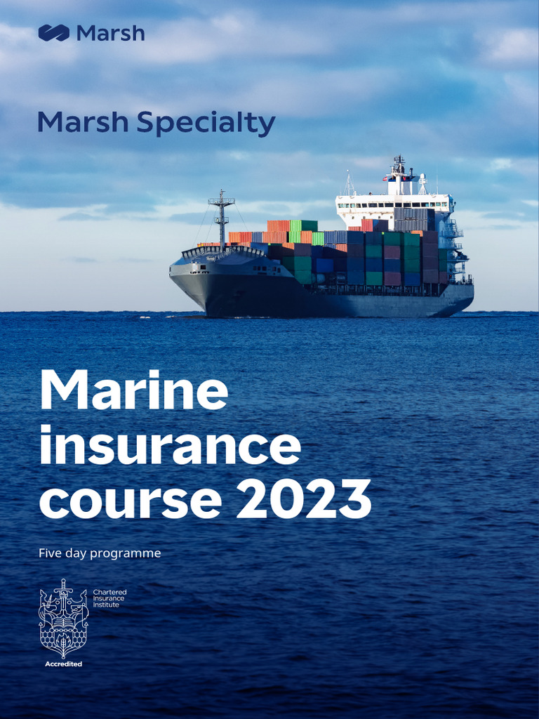 2023 Marine Insurance Training Course | PDF | Insurance | Cargo