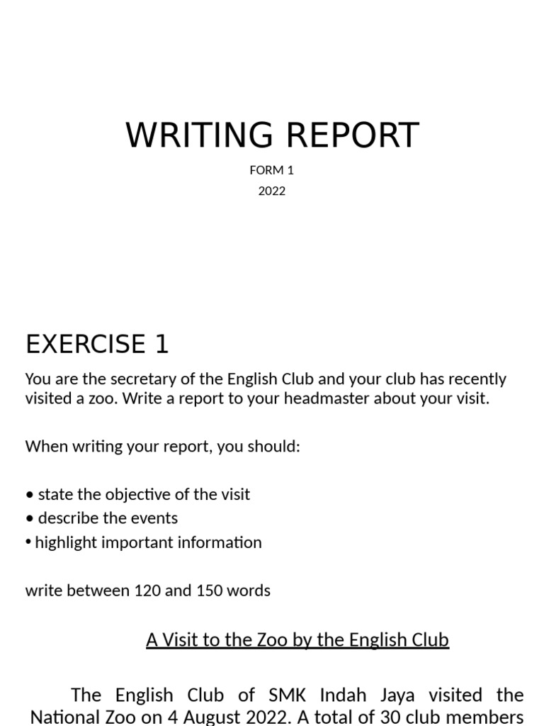Writing Report | PDF