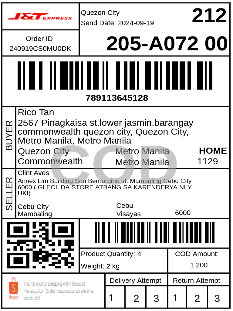 Air Waybill 115 | PDF