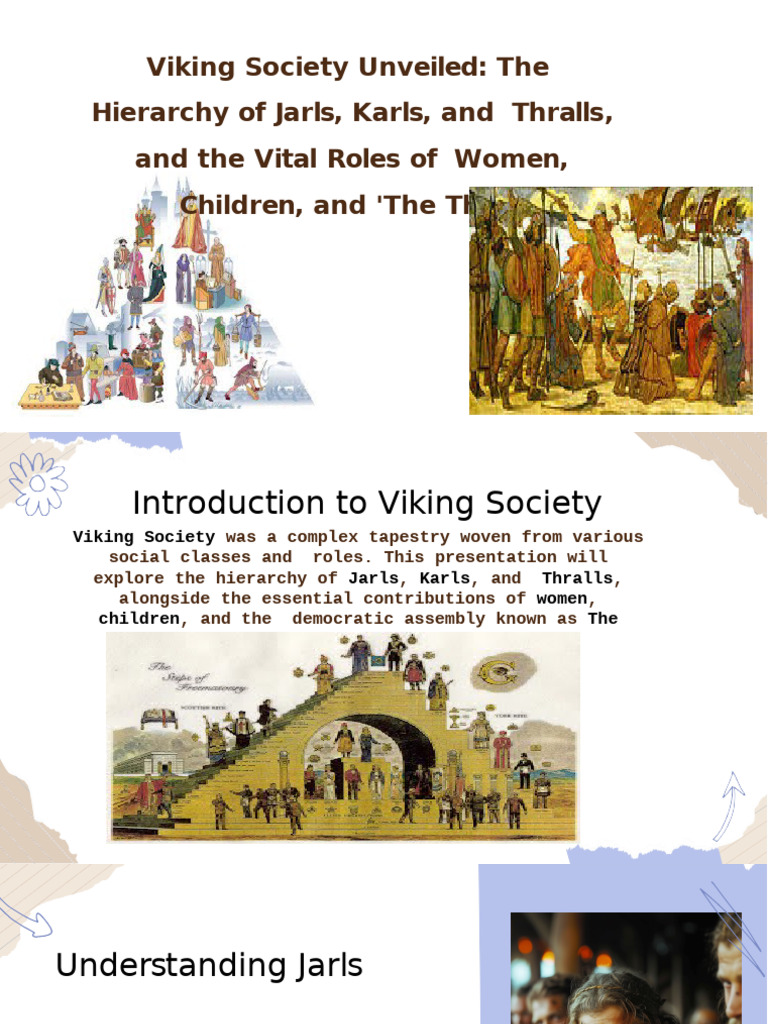 Slidesgo Viking Society Unveiled The Hierarchy of Jarls Karls and ...