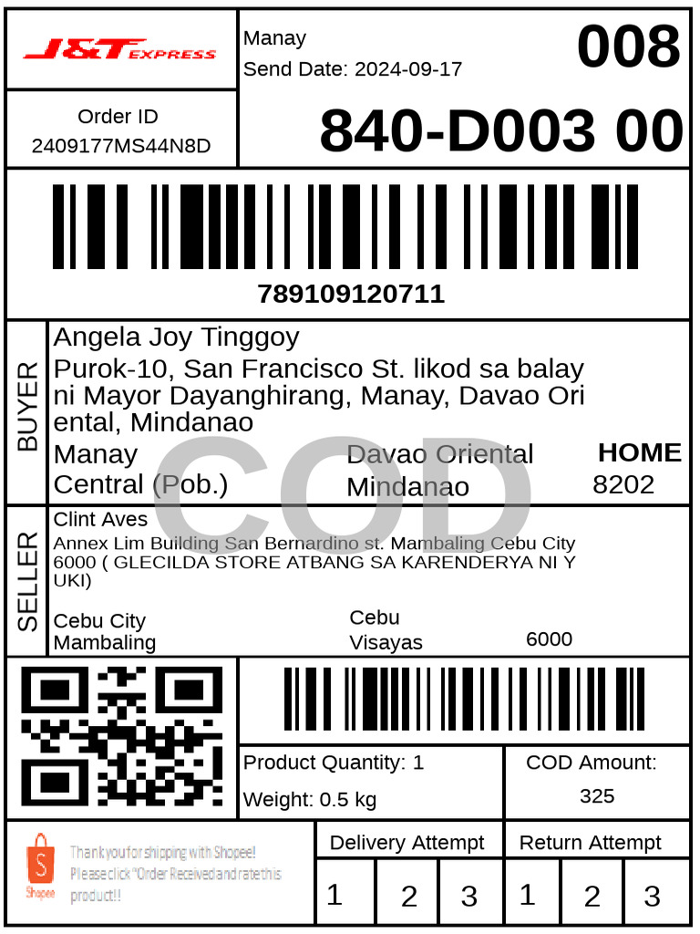 Air Waybill-319 | PDF