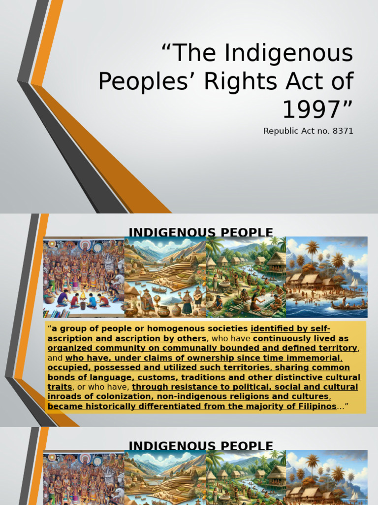 The Indigenous Peoples Rights Act of 1997 | PDF