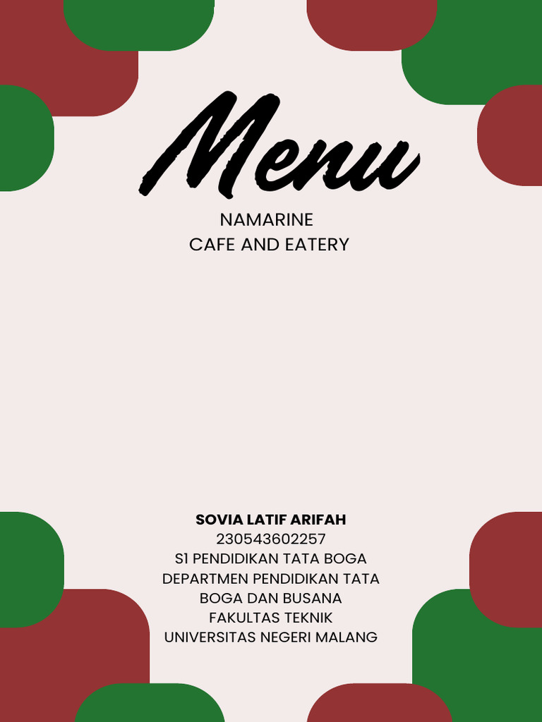 Hijau Dan Putih Bersih Poster A3 Menu Salad - 20240920 - 063729 - 0000 | PDF