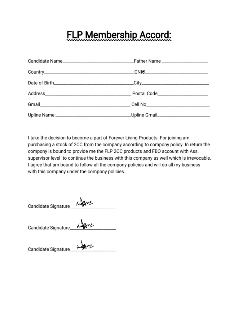 FLP Membership | PDF