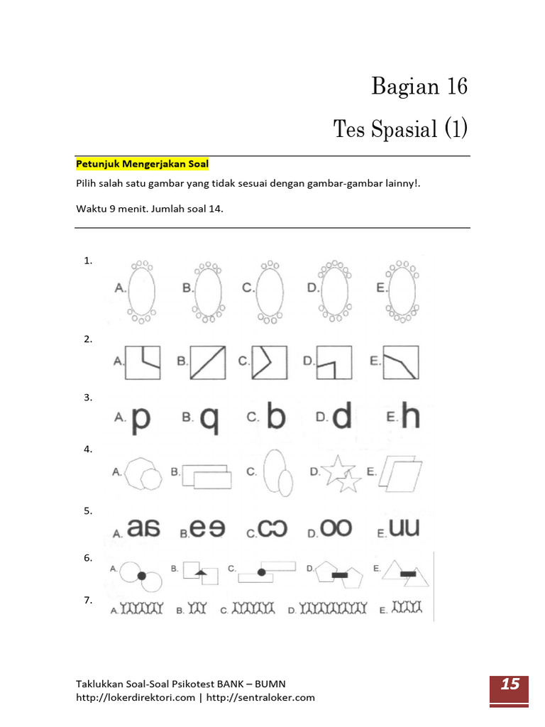 Psikotest Contoh - Soal - Psikotest - Hal100-101 | PDF