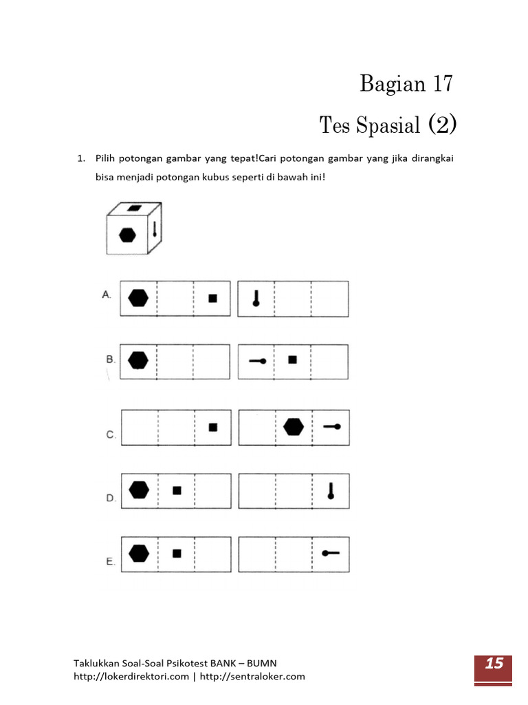 Psikotest Contoh - Soal - Psikotest - Hal104-105 | PDF