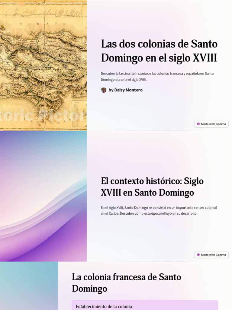 Las Dos Colonias de Santo Domingo en El Siglo XVIII | PDF