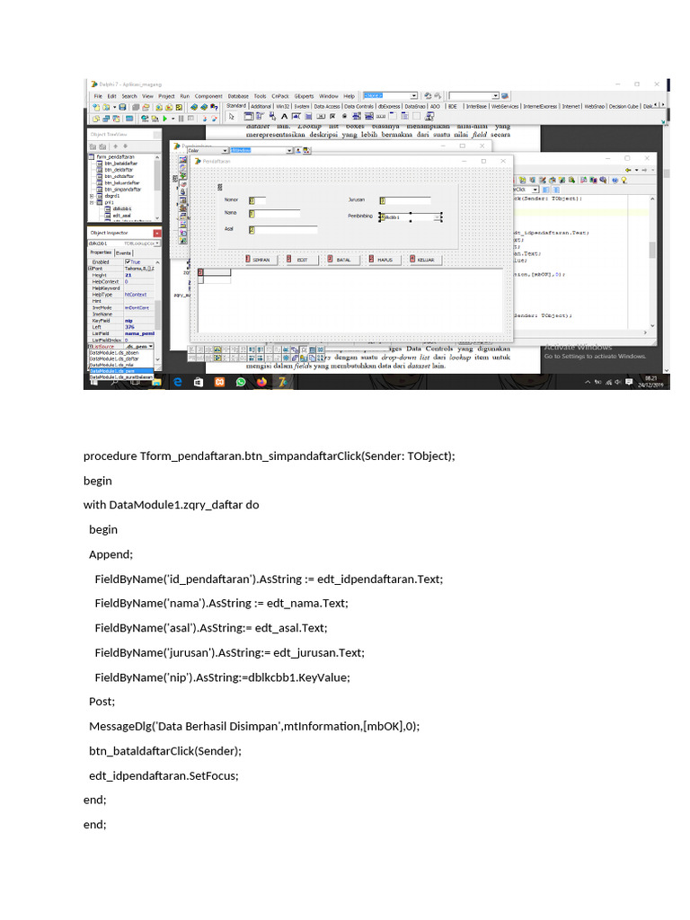 Procedure Tform | PDF | Computers