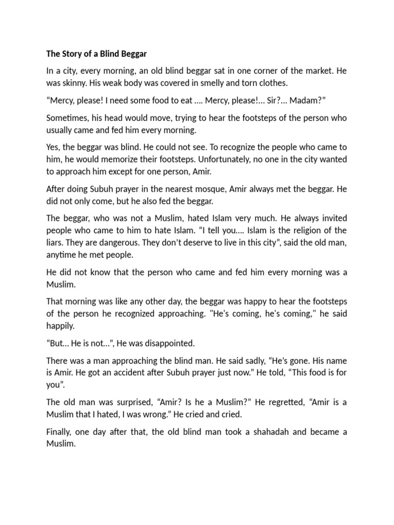 The Blind Beggar's Transformation | PDF