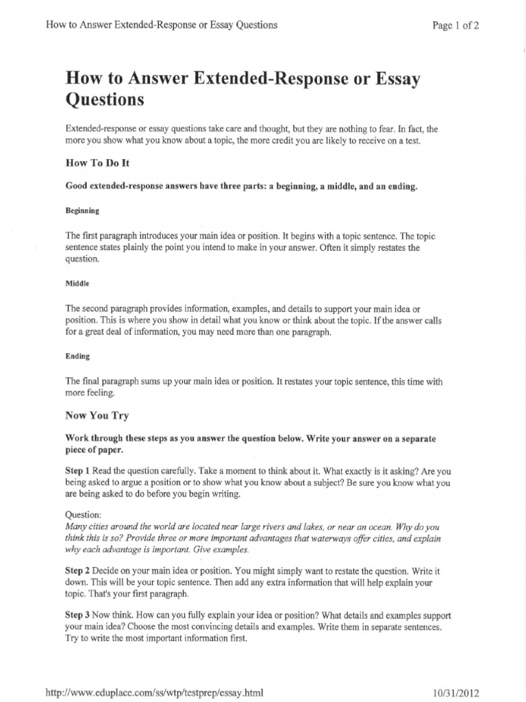 EXTENDED RESPONSE | PDF