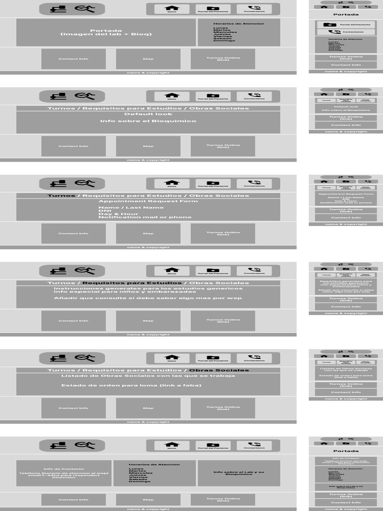 CoderHouse Web Development Project Mockup - Laboratory | PDF