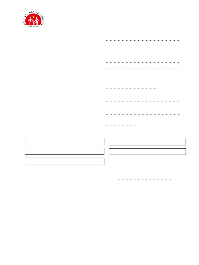 Annexure-I Standard Format For Leave Appllication NHM West Bengal | PDF ...