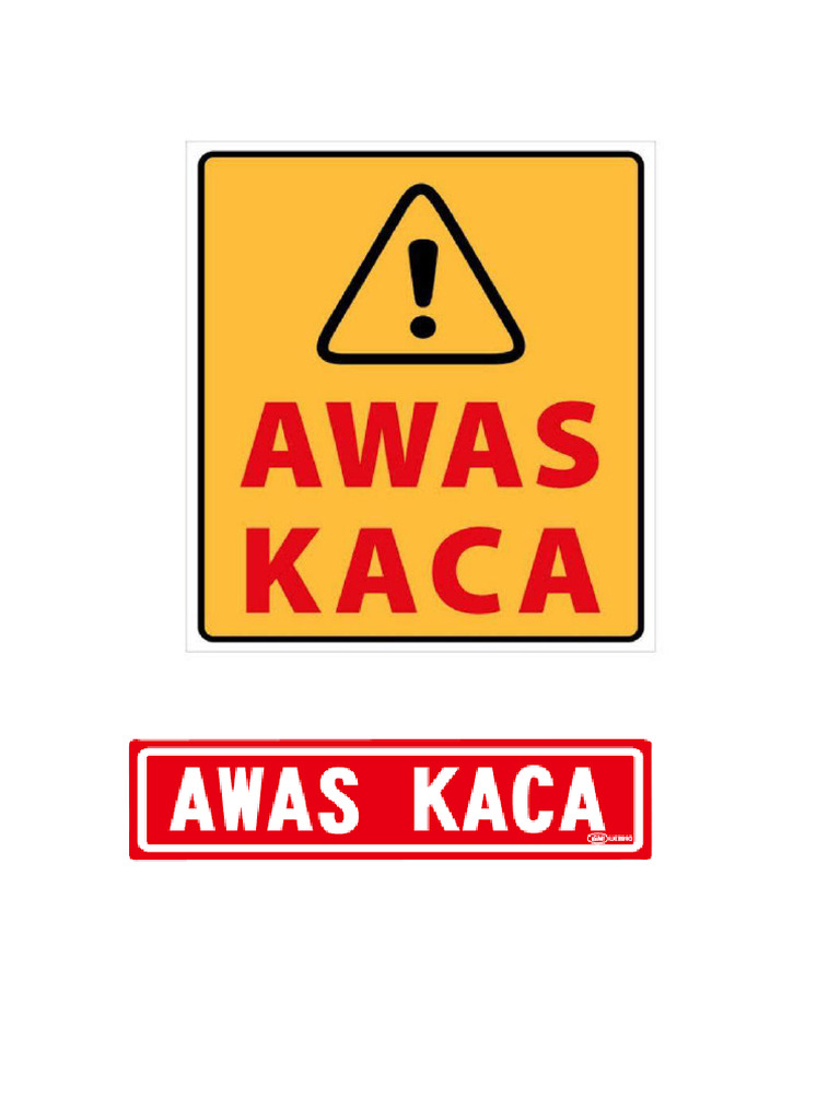 Print Awas Kaca | PDF