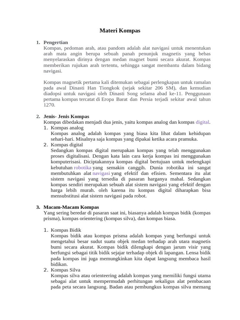 Materi Kompas | PDF