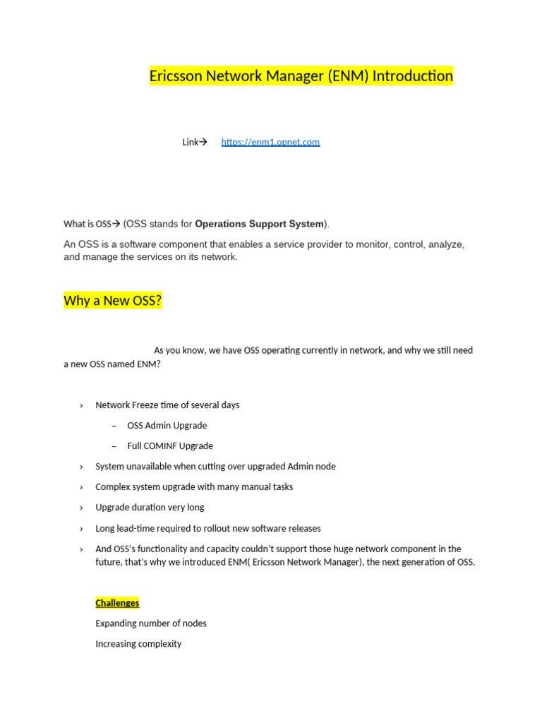 ENM Fundamentals | PDF