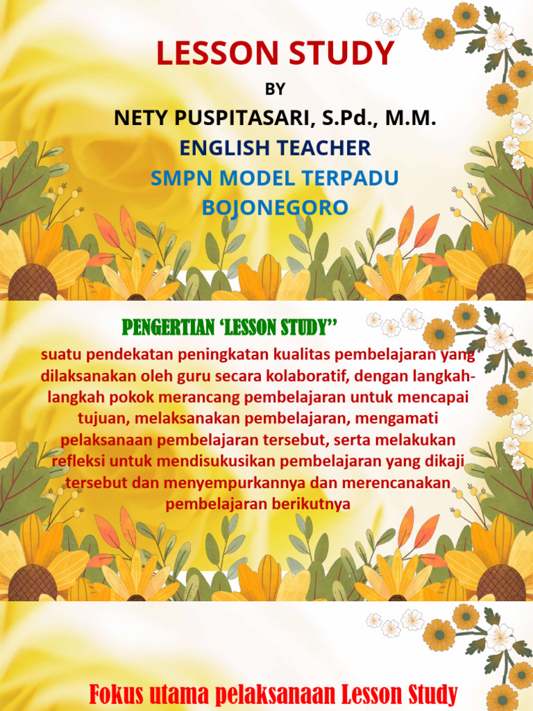 Lesson Study - 25 Juli 2024 | PDF