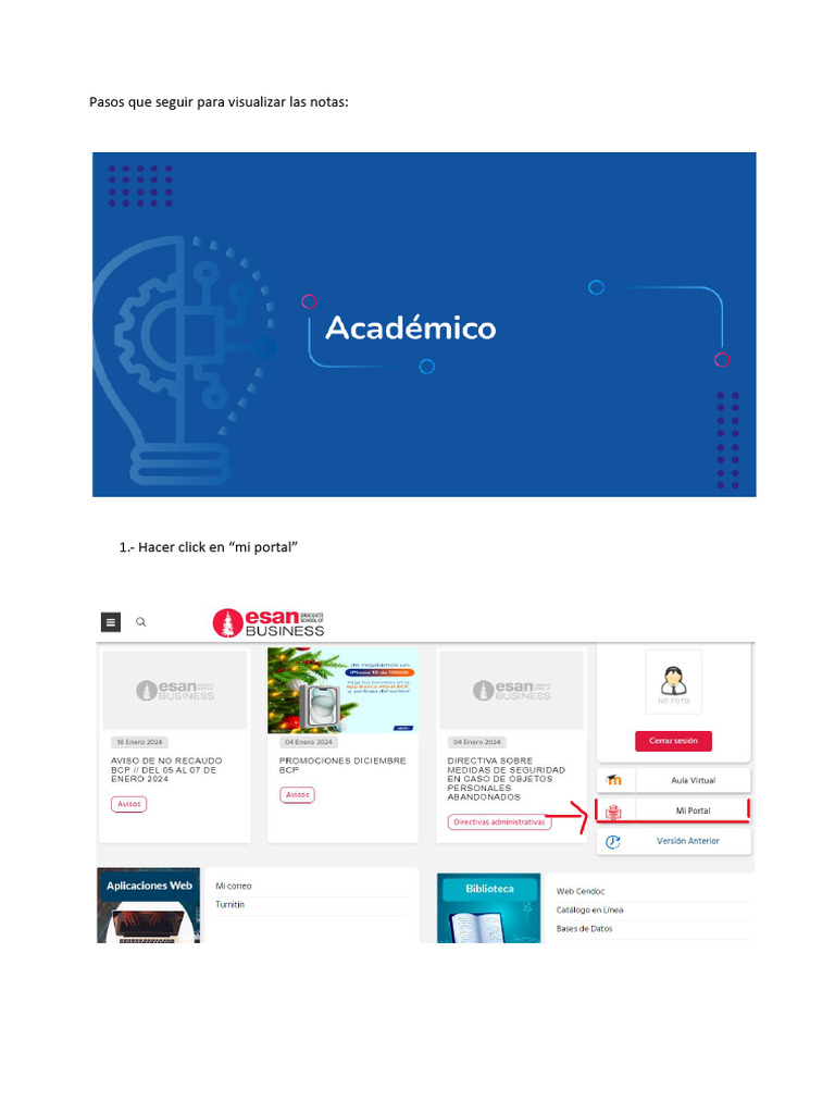 Pasos Que Seguir para Visualizar Las Notas | PDF