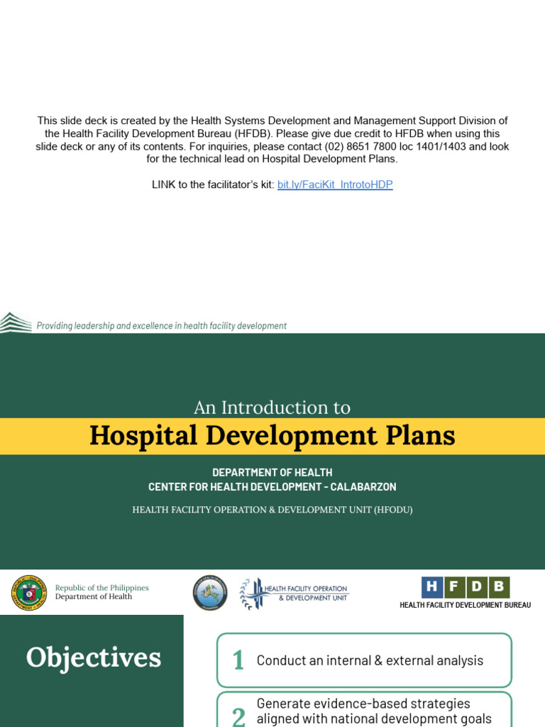 Introduction To Hospital Development Planning | PDF