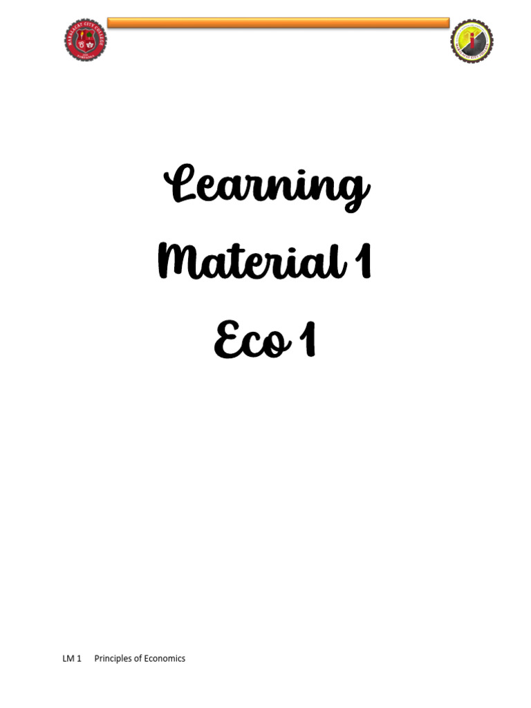 LM1 Prin of Econ Midterm | PDF | Economics | Macroeconomics