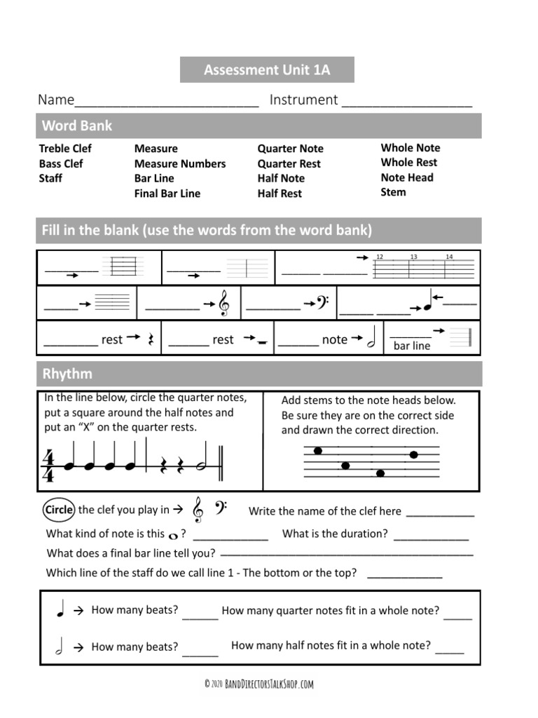 Assessment Unit 1 Notation | PDF