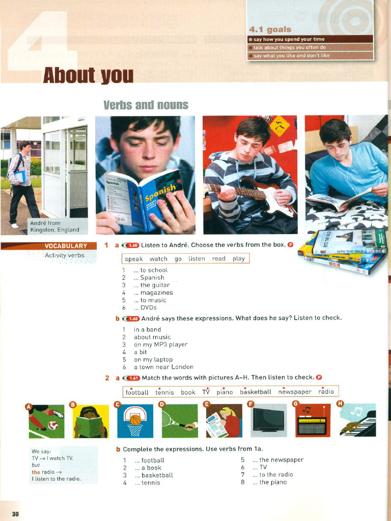 EnglishUnlimitedA1 Unit4 | PDF