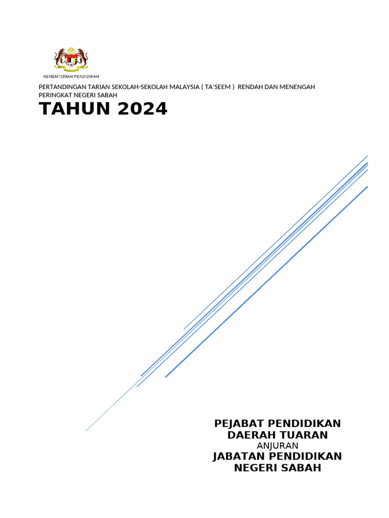 Kertas Konsep Tarian 2024 | PDF