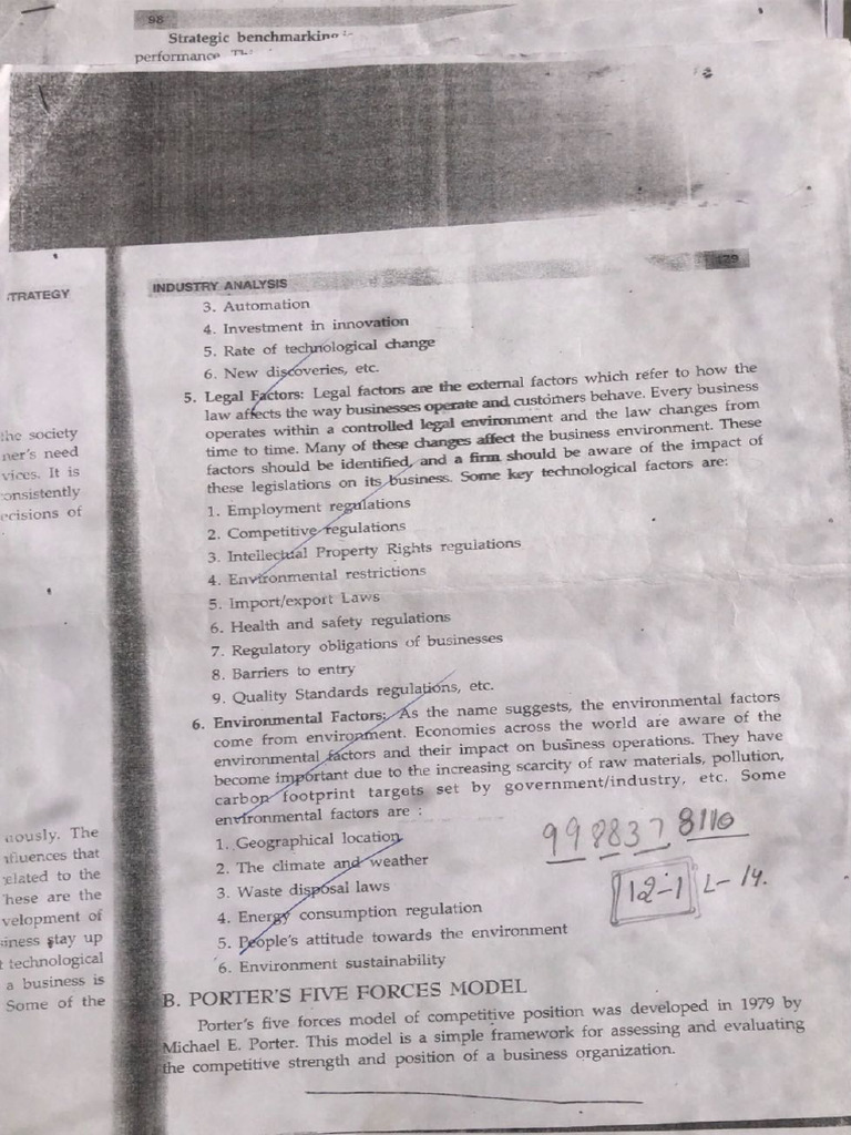 Porters’ model | PDF