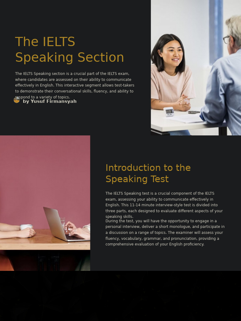 The IELTS Speaking Section | PDF