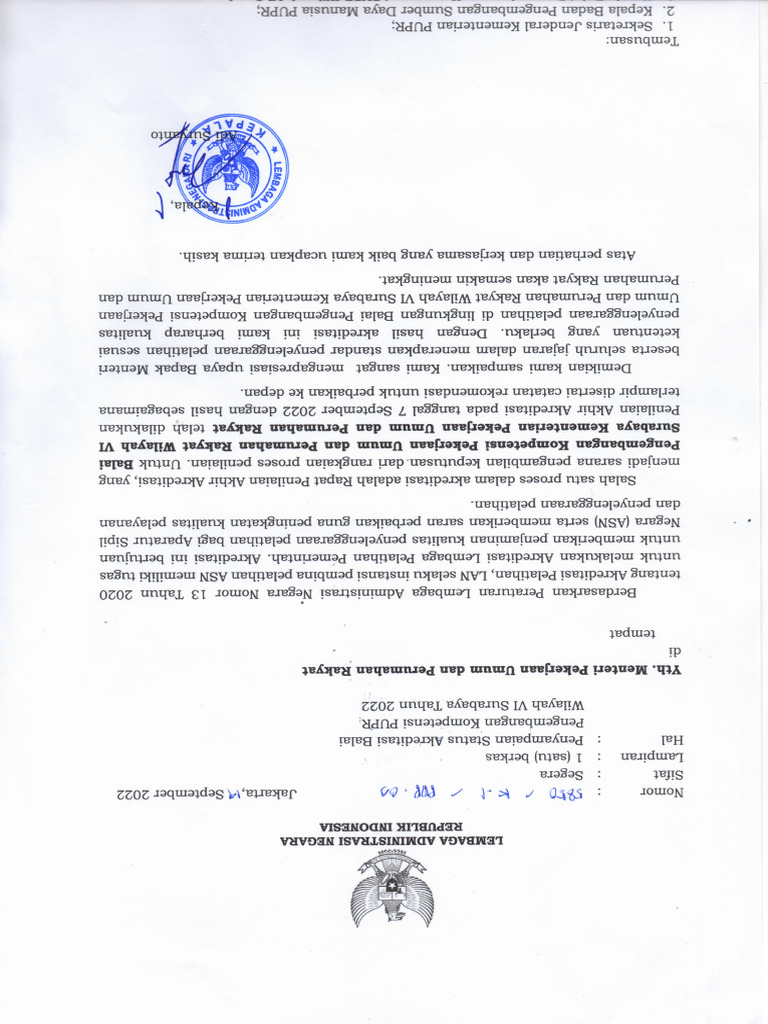 Akreditasi SK001 | PDF