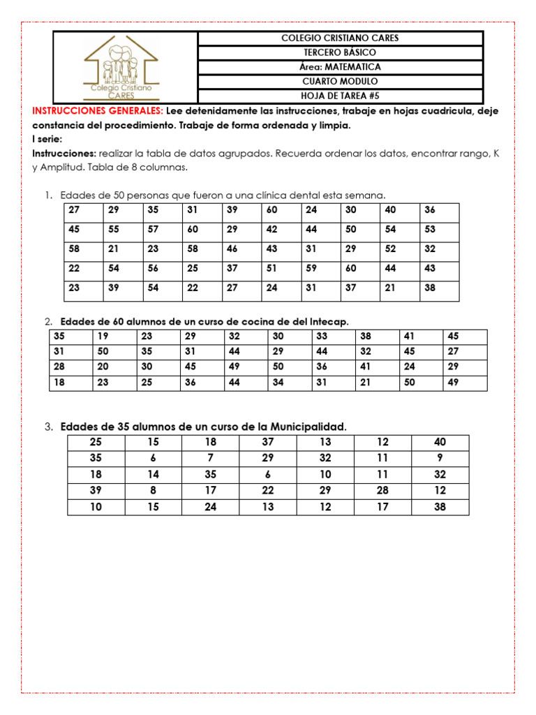 Hoja de Tarea Matematica Estadistica | PDF