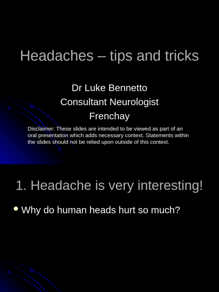 Gp Headache Tips | PDF