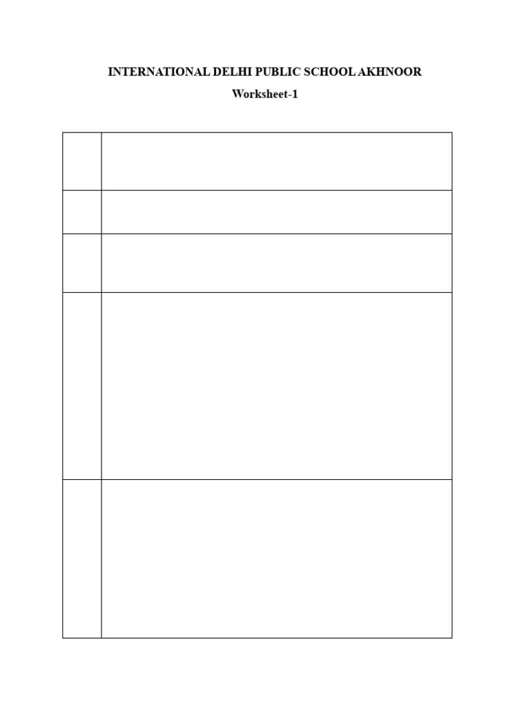 Worksheet 1 (24-25) | PDF