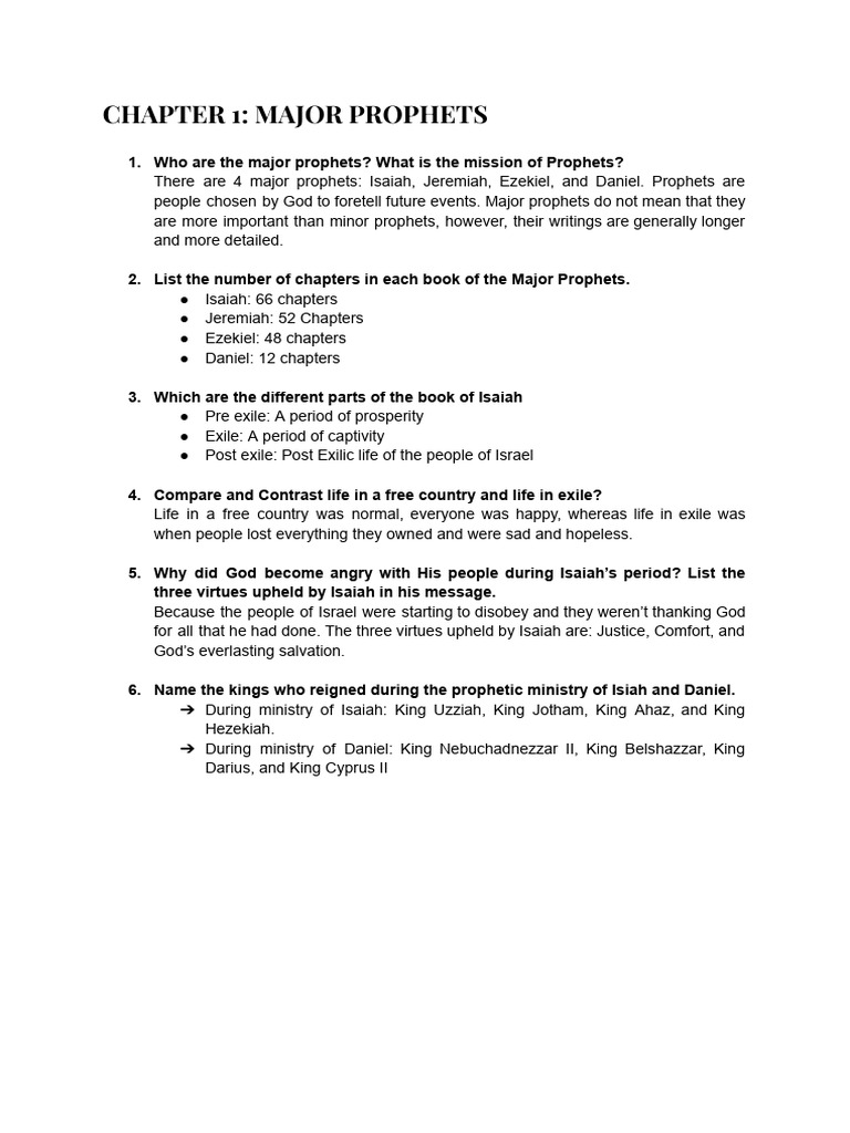 Sunday School '24 Mid Term PDF | PDF